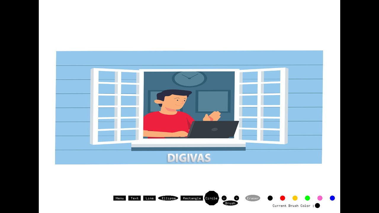 iGraphics project Digital Drawing Board - YouTube