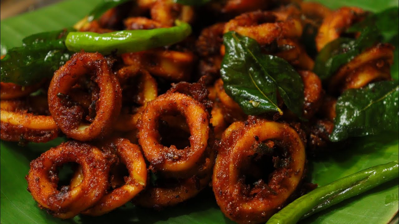 How to make Calamari 65 (Dry) | Tasty Squid 65 Recipe | Koonthal 65 ...
