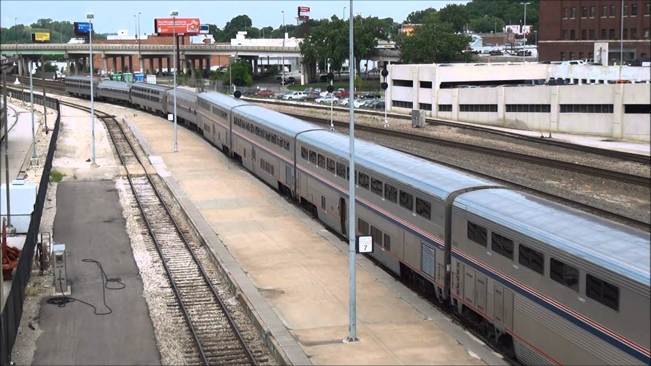 Amtrak #4 Southwest Chief with Double Phase III leading & Amtrak ...