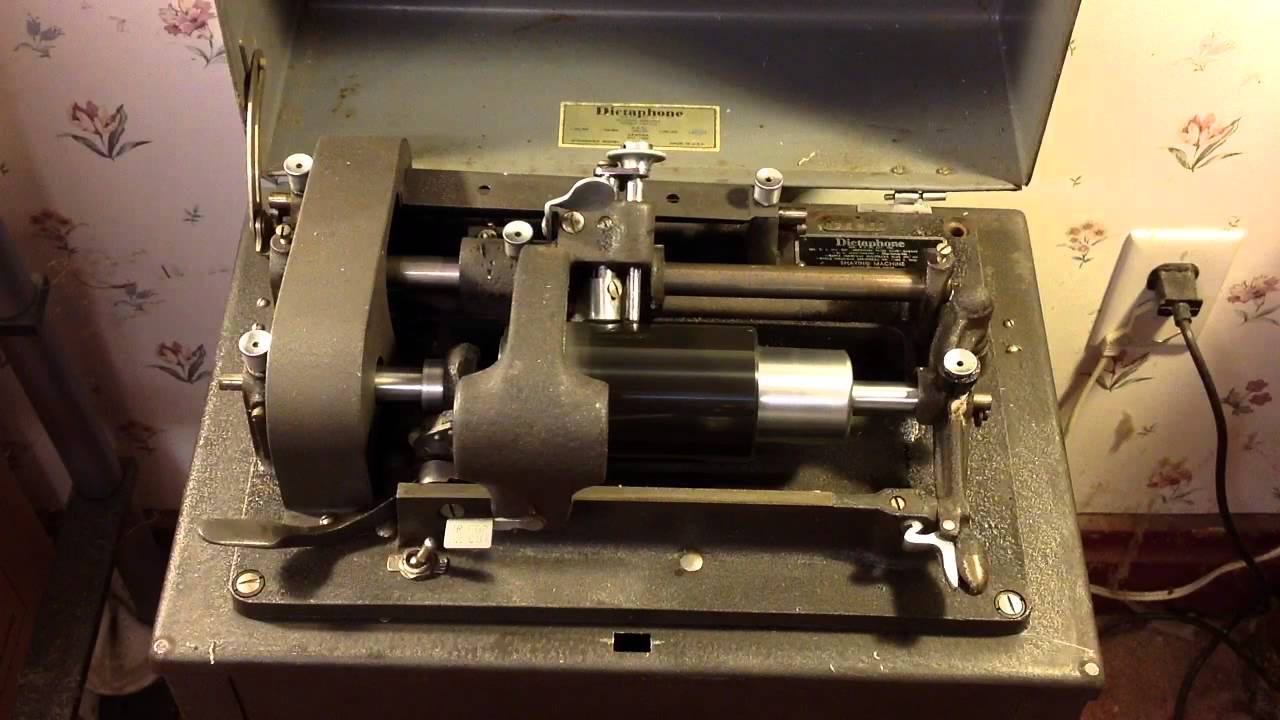 dictaphone cameo shaver / moldy black wax cylinder - YouTube