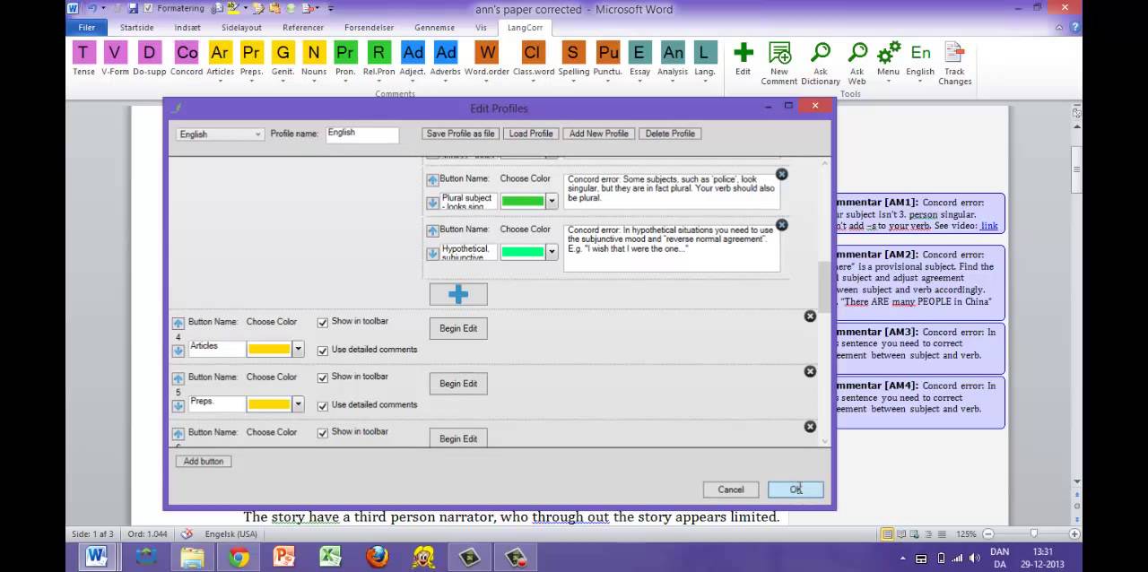 Language Corrector BrE tutorial - YouTube