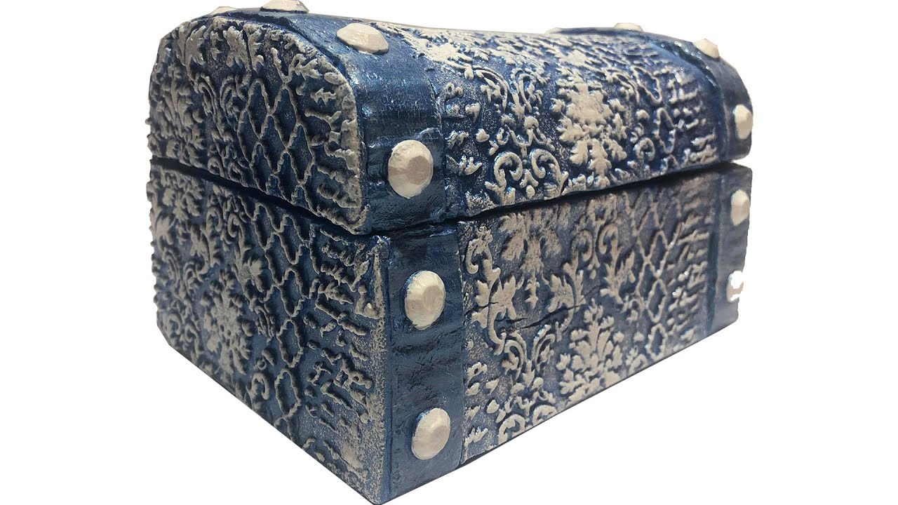 DIY CARDBOARD BOX / RECYCLED CARDBOARD / PAPER CRAFT - YouTube