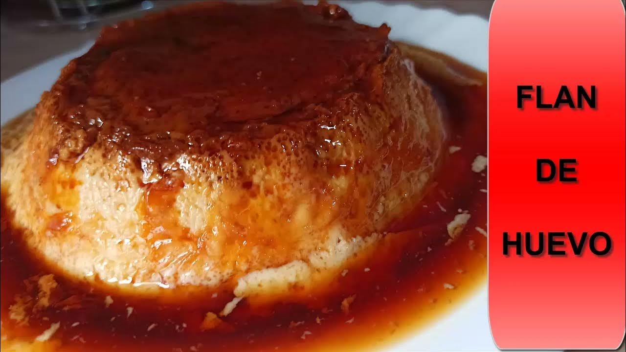 Flan de huevo. 3 INGREDIENTES. 15 MINUTOS. El más fácil y...Rico no. Lo ...