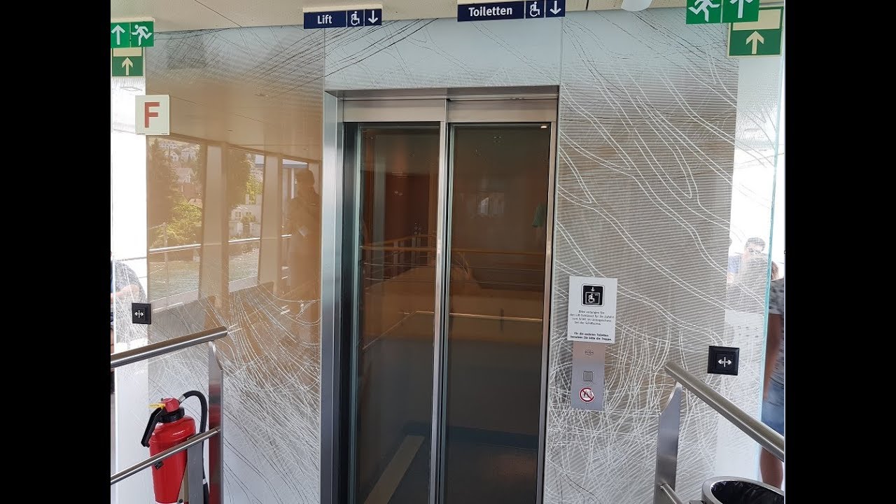 Aufzug EMCH @Motorschiff "MS Panta Rhei", Zürichsee, Schweiz - YouTube