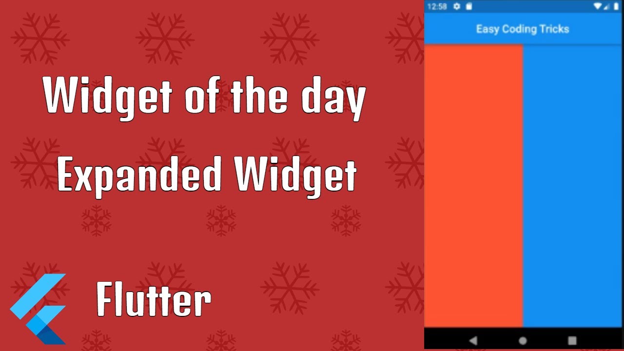 Expanded Widget In Flutter Youtube