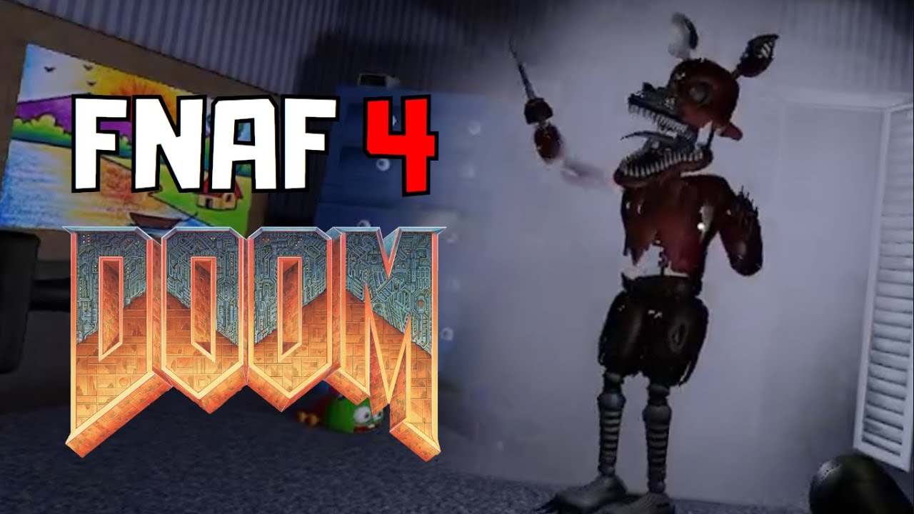 Pela primeira vez jogamos fnaf 4 doom no roblox, Five Nights At Freddy ...