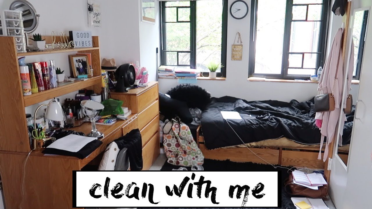 Clean My Dorm Room With Me!! | Declutter and Organization Timelapse ...