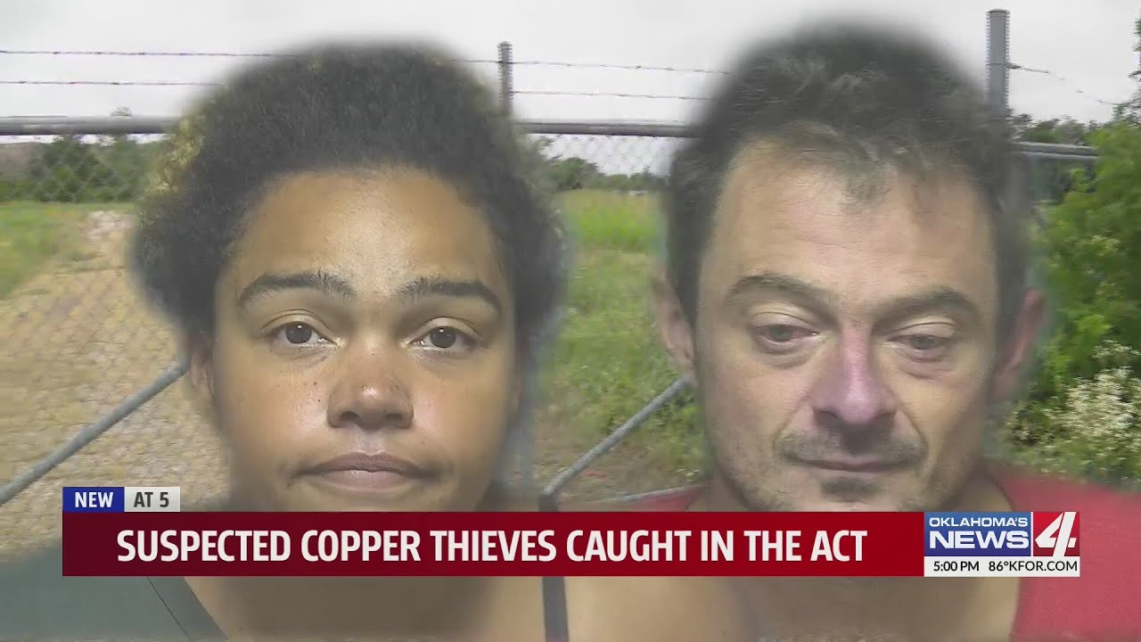 Suspected copper thieves caught in the act - YouTube