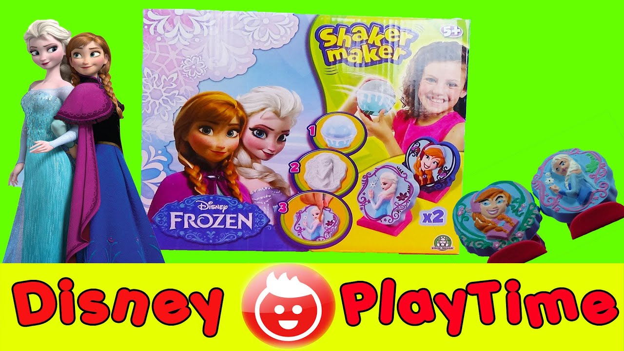 Elsa & Anna from FROZEN Clay Painting & Play Doh with Disney Frozen ...