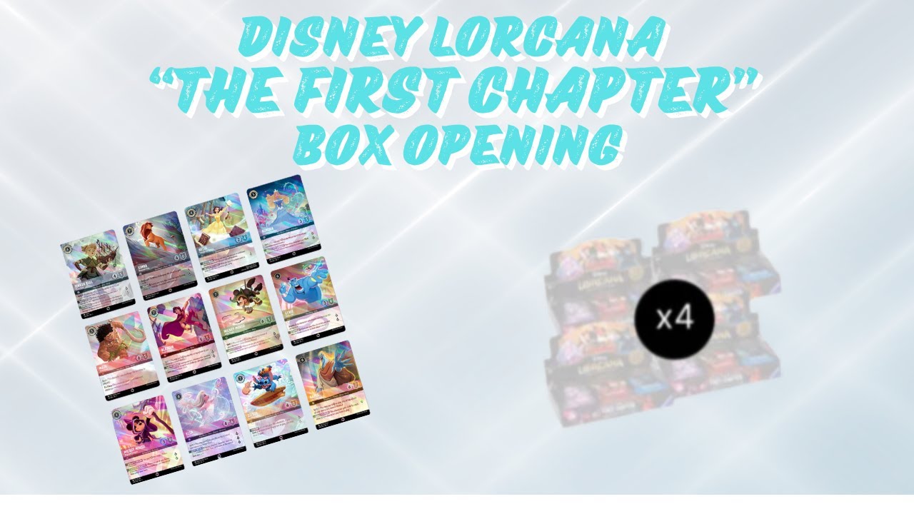 Disney Lorcana "The First Chapter" Booster Box Opening - YouTube