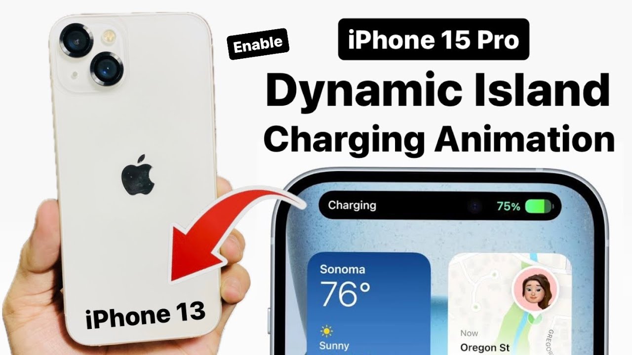 Get iPhone 15 Pro like Dynamic island Charging Animation on iPhone 13 ...