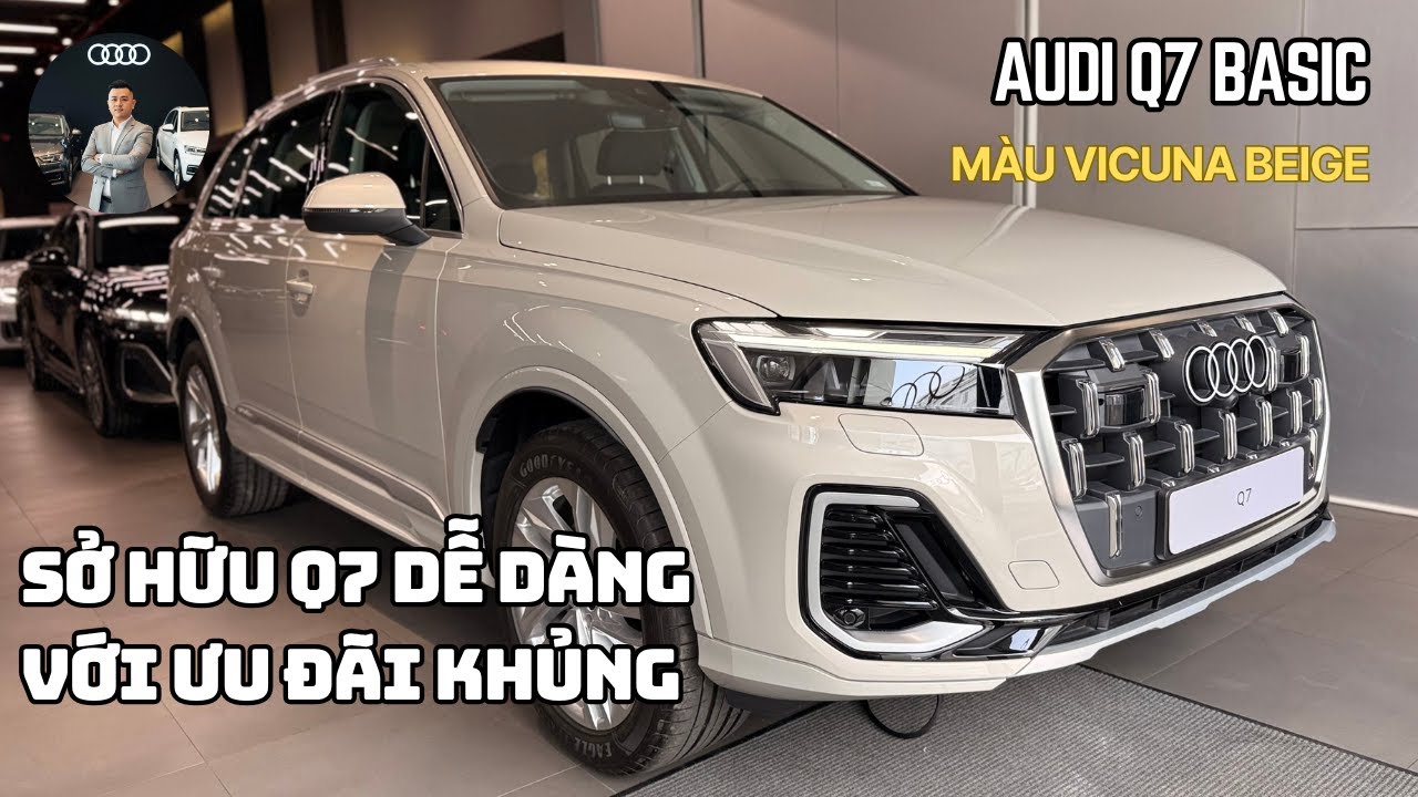 | 4K | GIỚI THIỆU XE AUDI Q7 BASIC Model 2024 | Vicuna Beige metallic ...