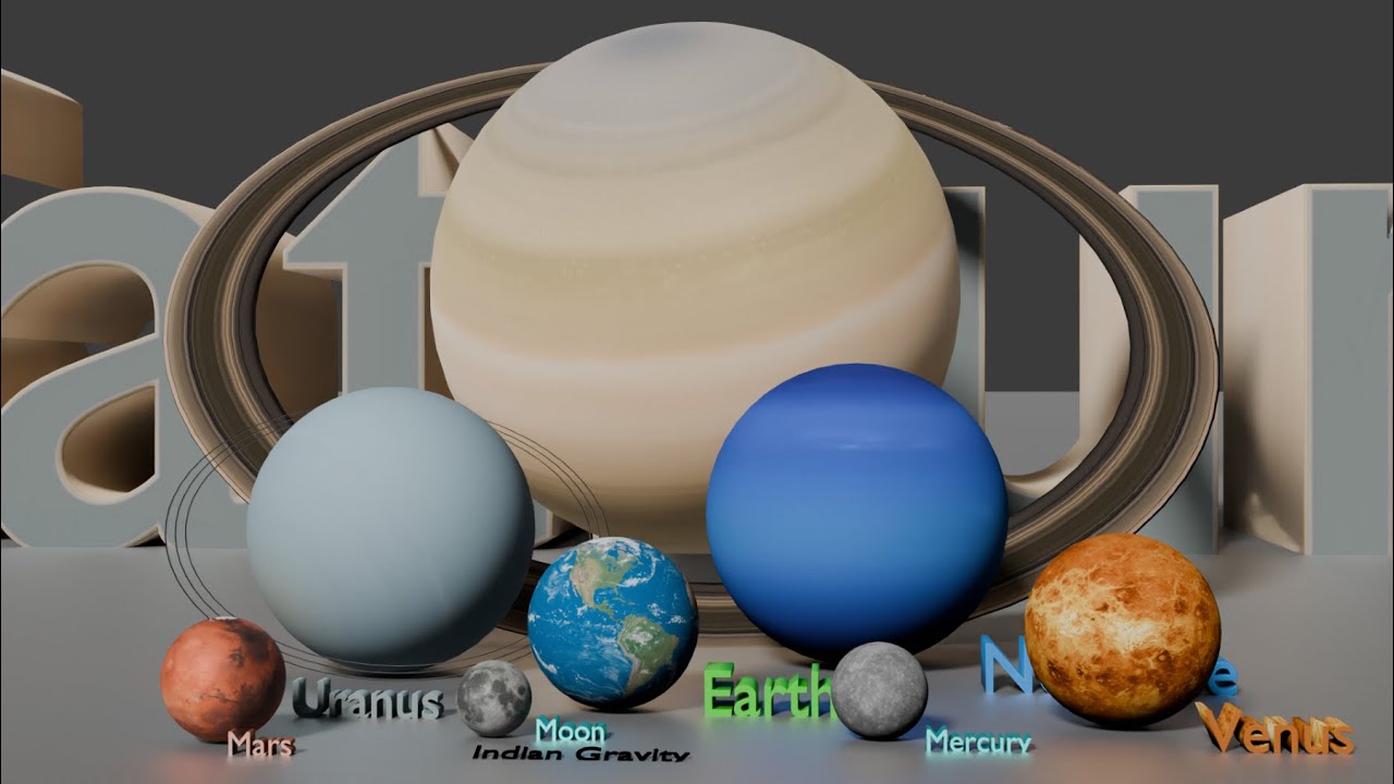 planet bouncing | Solar System Planet Size Comparison 3D - YouTube