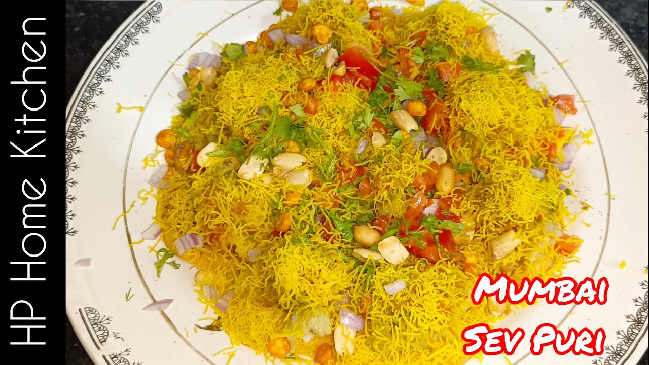 Sev Puri Recipe || Mumbai Famous Street Chaat Sev Batata Puri | 5 ...