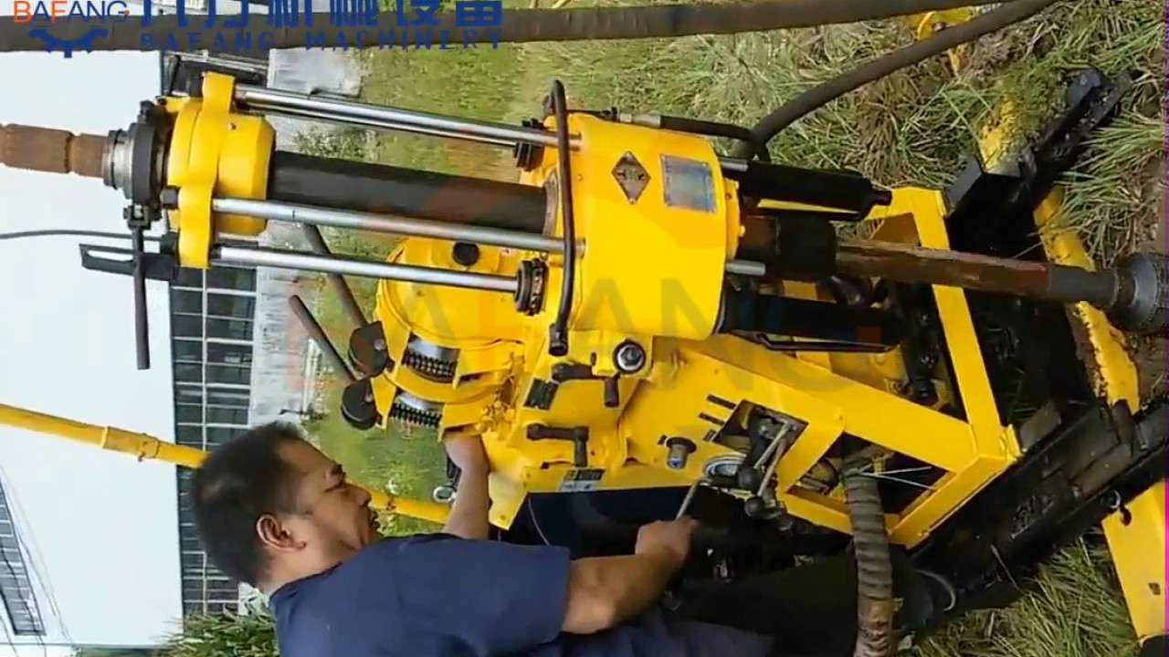 Water Well Core Drilling Machine - YouTube