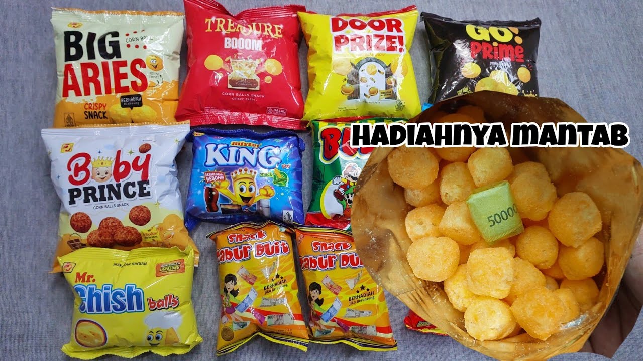 WOW MANTAP SEKALI BUKA 10 MACAM CIKI BERHADIAH - YouTube