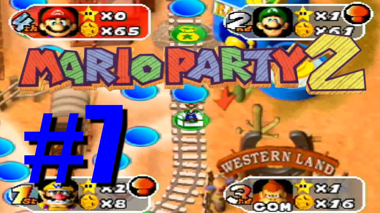Let's Play: Mario Party 2 - Part 7 (Western Land) - YouTube