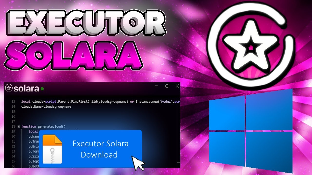 COMO BAIXAR SOLARA EXECUTOR [WINDOWS VERSION] BYFRON BYPASS - YouTube