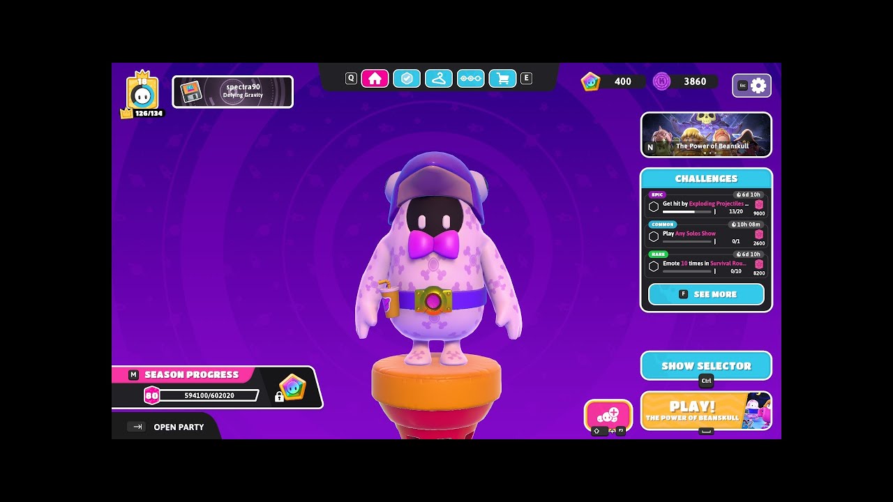 FALLGUYS SEASON 2 SCRAMBLE SATELLITE SURVIVAL SQUADS I HAVE 126 CROWN ...