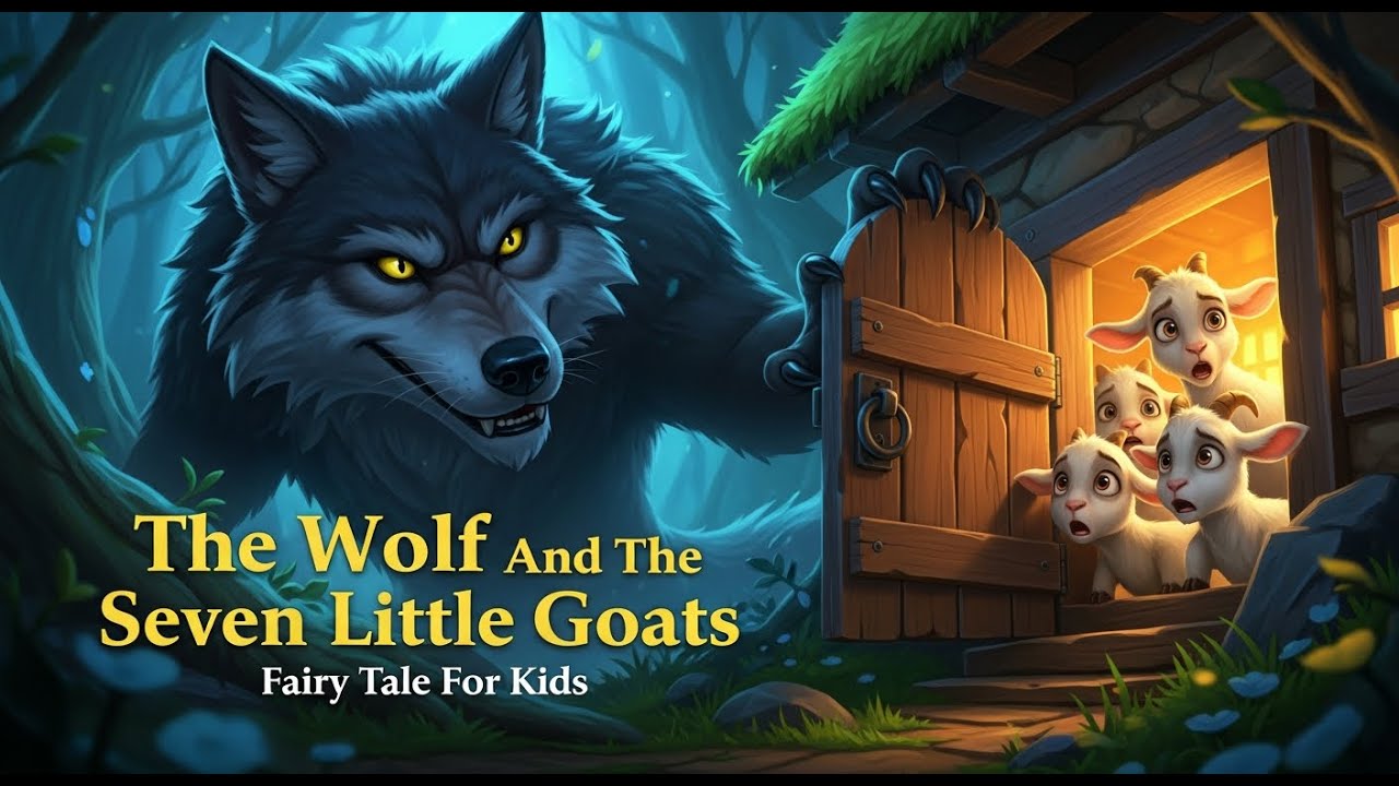 The Wolf And The Seven Little Goats: Fairy Tale For Kids - YouTube