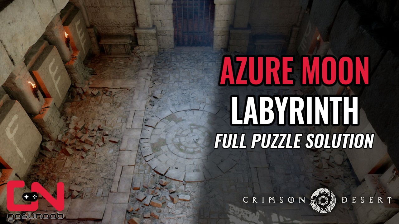 Azure Moon Labyrinth Crimson Desert Puzzle Solution - YouTube