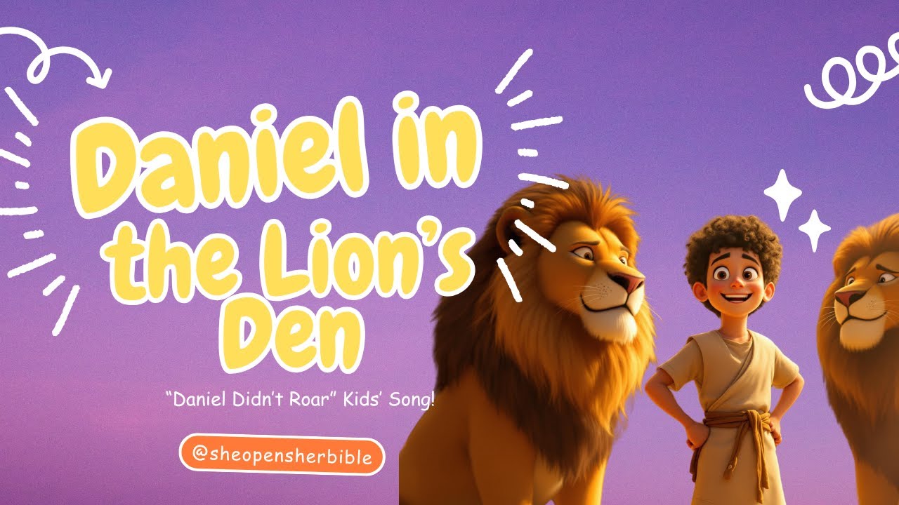 Daniel in the Lion’s Den Song for Kids 🎵 | Animated Bible Story Music ...