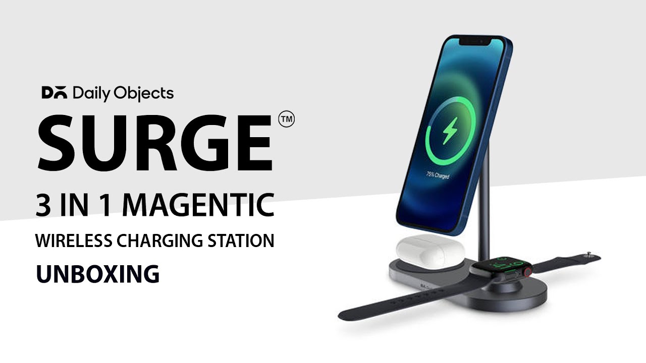 DailyObjects SURGE™ 3-in-1 Magnetic Wireless Charging Station For ...