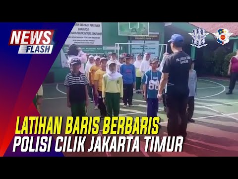 LATIHAN BARIS BERBARIS POLISI CILIK JAKARTA TIMUR - YouTube