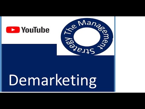 Demarketing - meaning, explanation with example - YouTube
