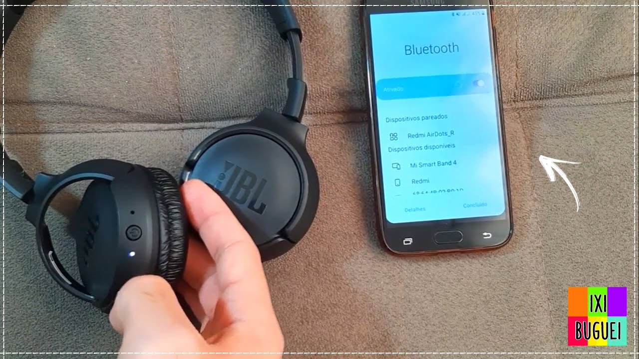 COMO PAREAR FONE DE OUVIDO JBL BT500 TUNE NO CELULAR VIA BLUETOOTH ...