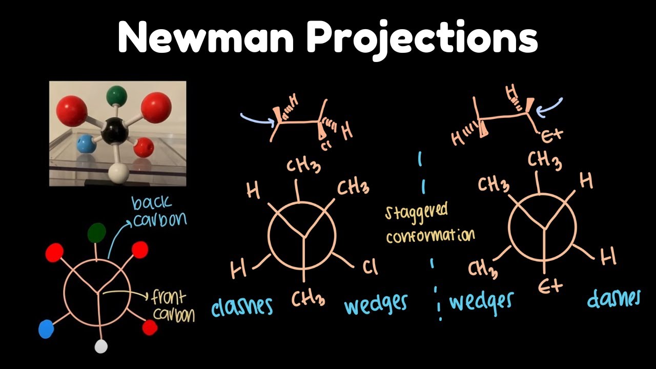 How to Draw Newman Projections: How I Wish They Taught This (Staggered ...