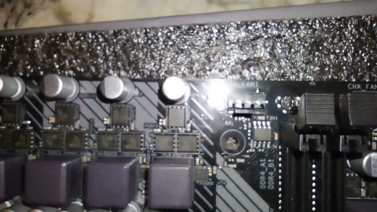 Macro view of AsRock B660m HDV features and motherboard labels - YouTube