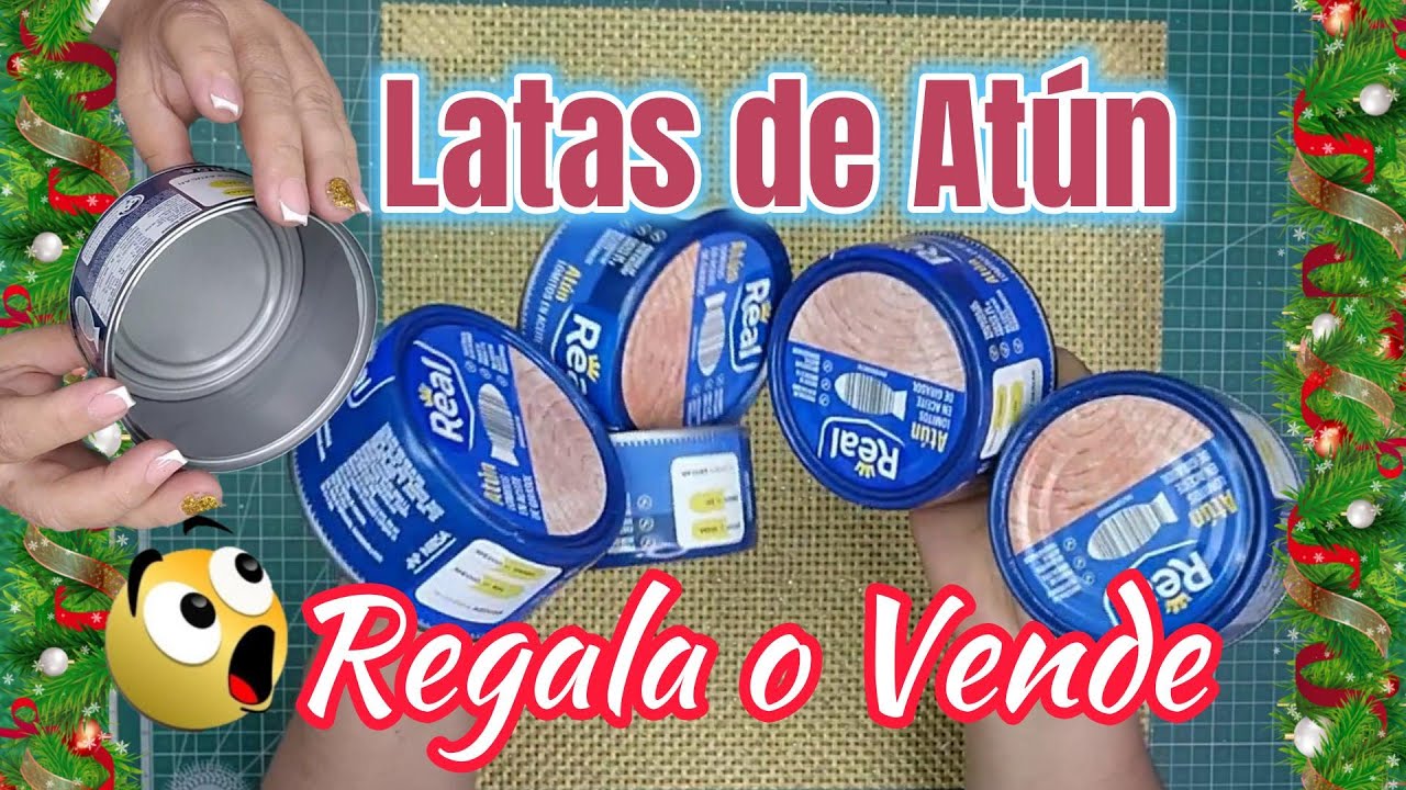 Hago MUCHOS y los VENDO todos! en NAVIDAD Con LATAS de ATÚN🎄😱Idea Súper ...