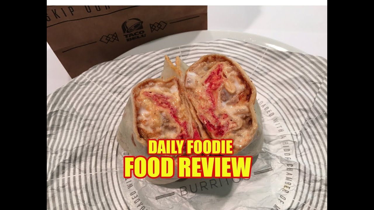 Crunchy Cheesy Core Burrito Review - Taco Bell New Menu Item Unwrapping ...