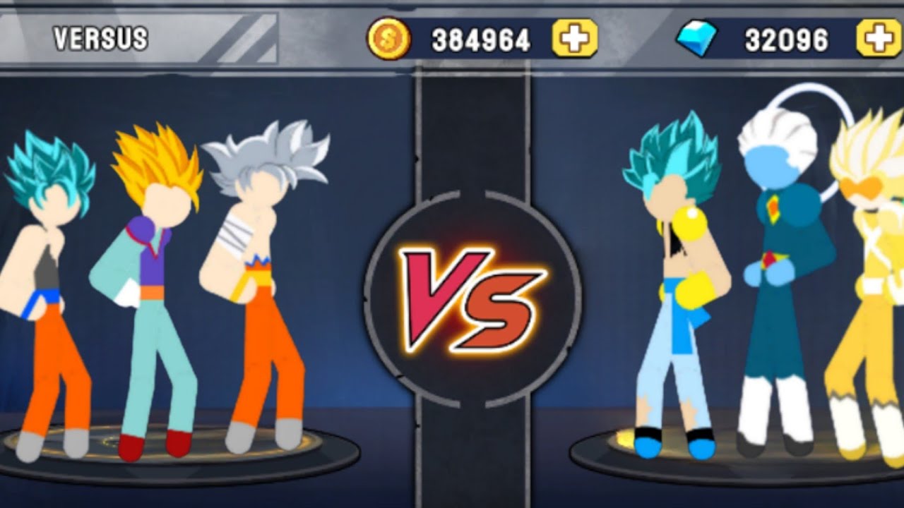 Stickman Warriors - Gohan, Vegeta, Beerus,gogeta vs Naruto, Vegito ...