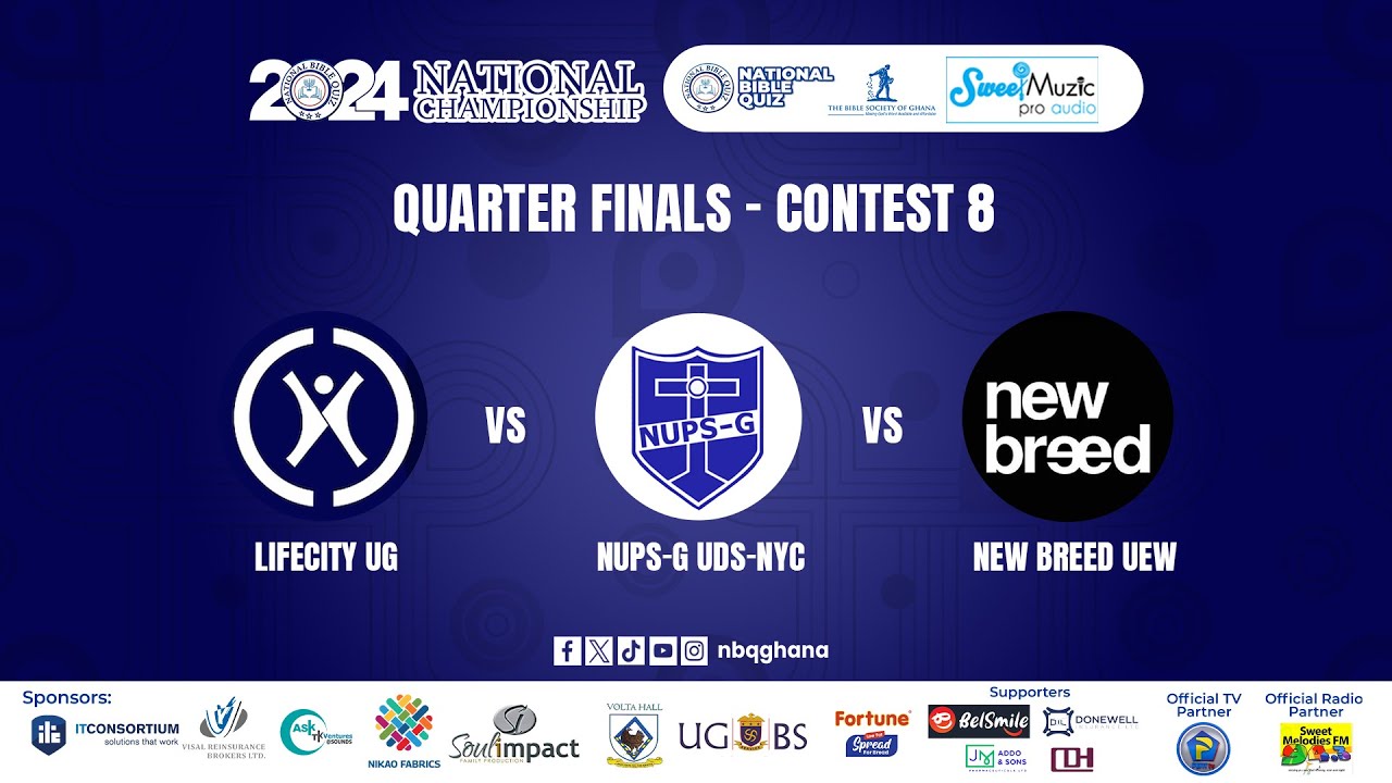 #NBQ2024 Quarter Final 8 - LIFECITY UG v NUPS-G UDS-NYC v NEW BREED UEW - YouTube