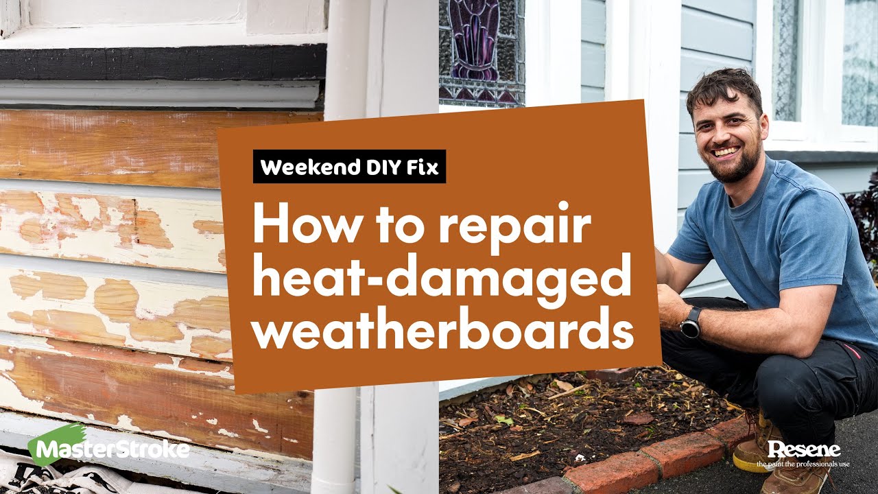 Weekend DIY Fix - How to repair heat-damaged weatherboards - YouTube