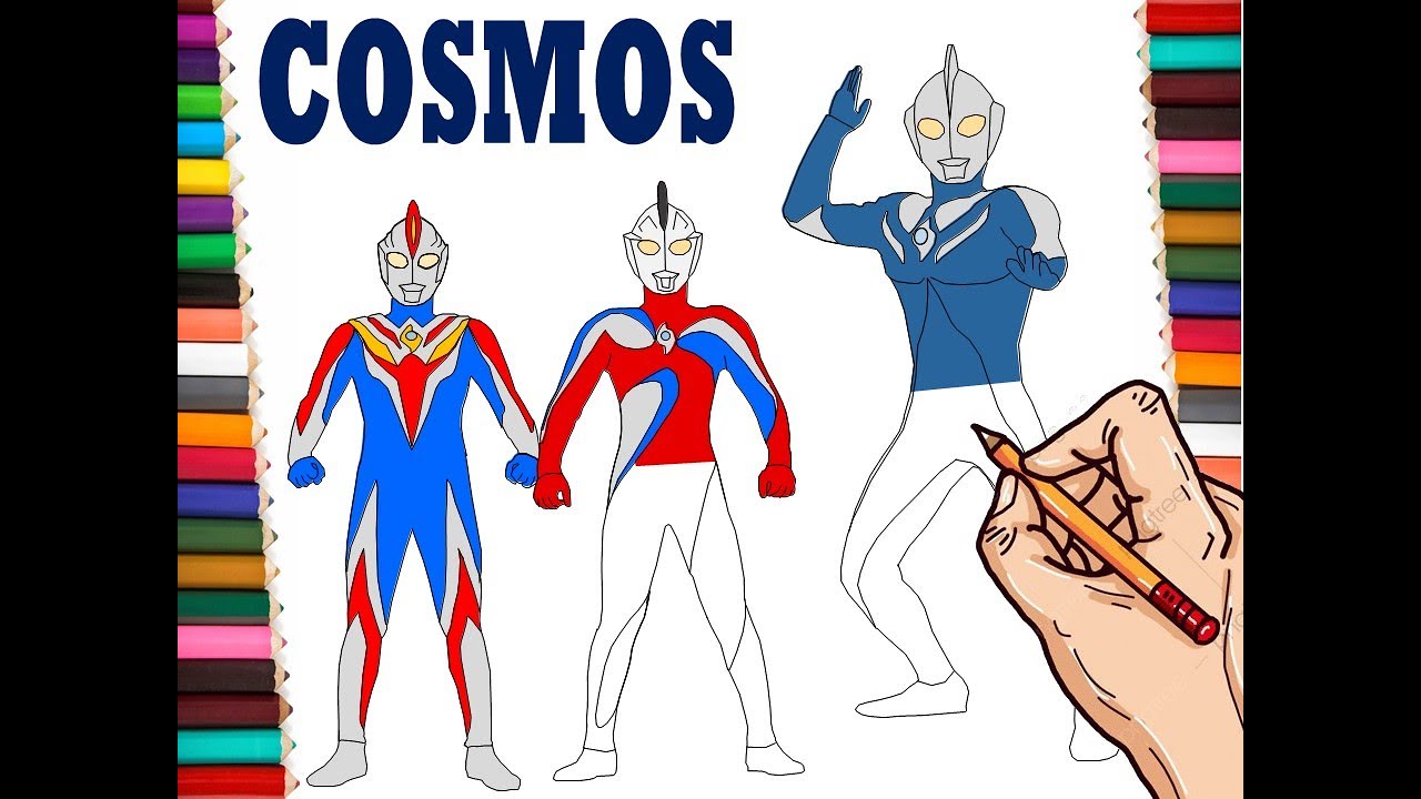 ULTRAMAN COSMOS All Char - Menggambar dan Mewarnai - YouTube