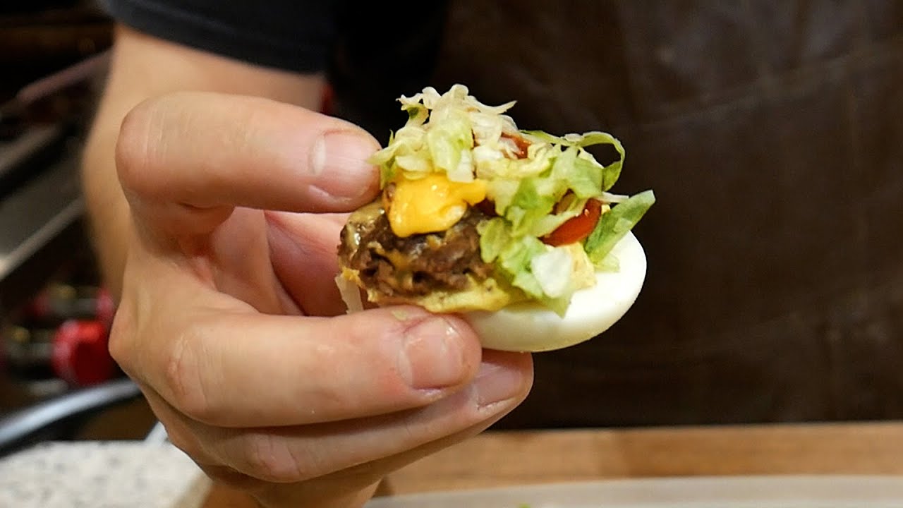 CHEESE BURGER Deviled Egg🥚, The Craziest Twist on a Classic - YouTube