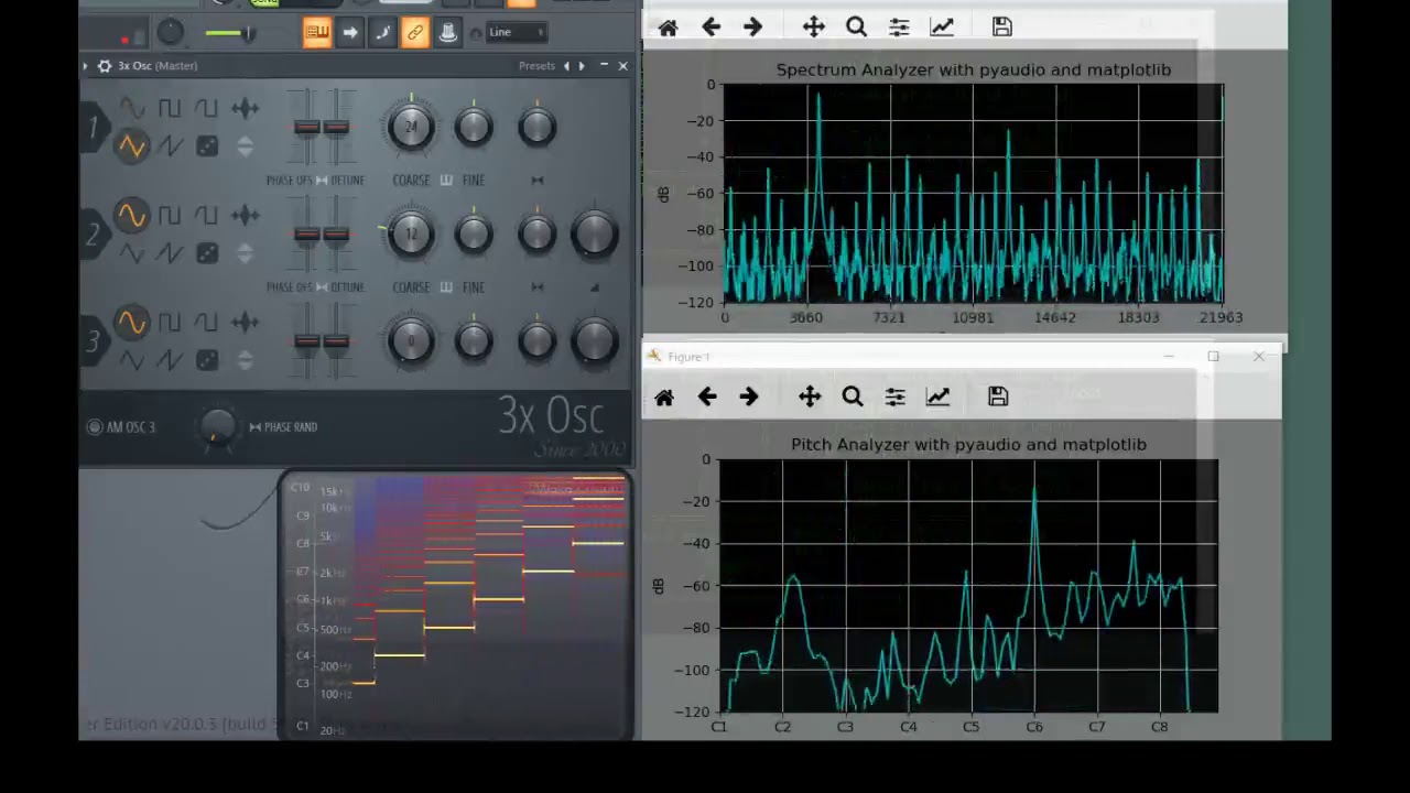 Real Time Pitch Analyzer With Pyaudio Youtube