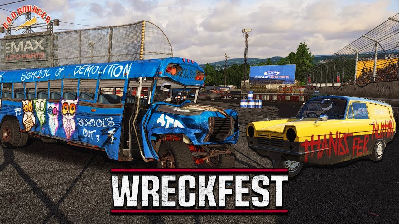 Who Would Win!? 1 SuperVan VS 23 School Buses | Wreckfest (PC/PS4/Xbox ...