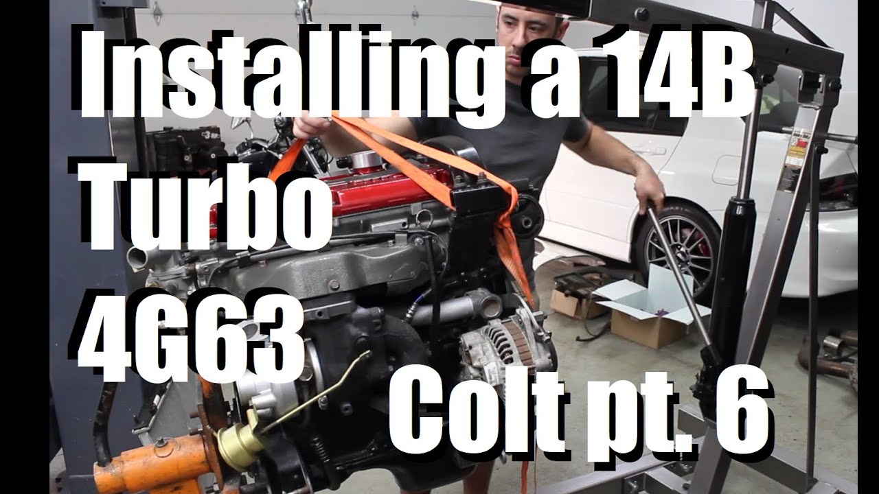 Installing a 14b Turbo on a 4G63 - YouTube