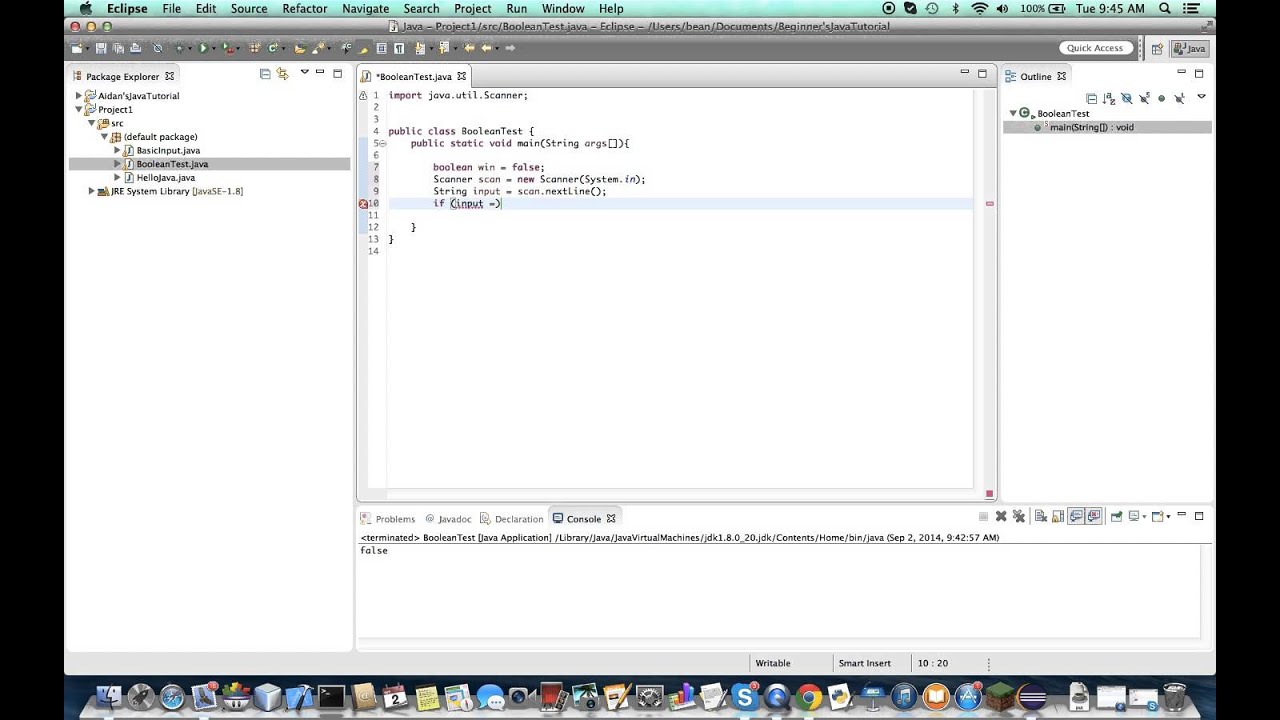 Beginners Java Tutorial Part 3 Youtube