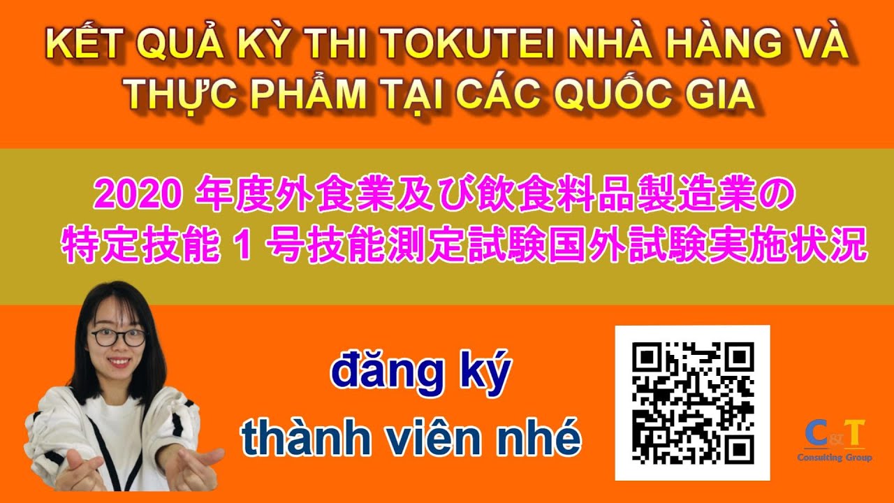 KẾT QUẢ KỲ THI TOKUTEI NHÀ HÀNG VÀ THỰC PHẨM TẠI CÁC QUỐC GIA ・2020 年度 ...