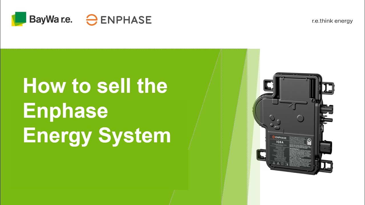 How to sell the Enphase Energy System Webinar Training - YouTube