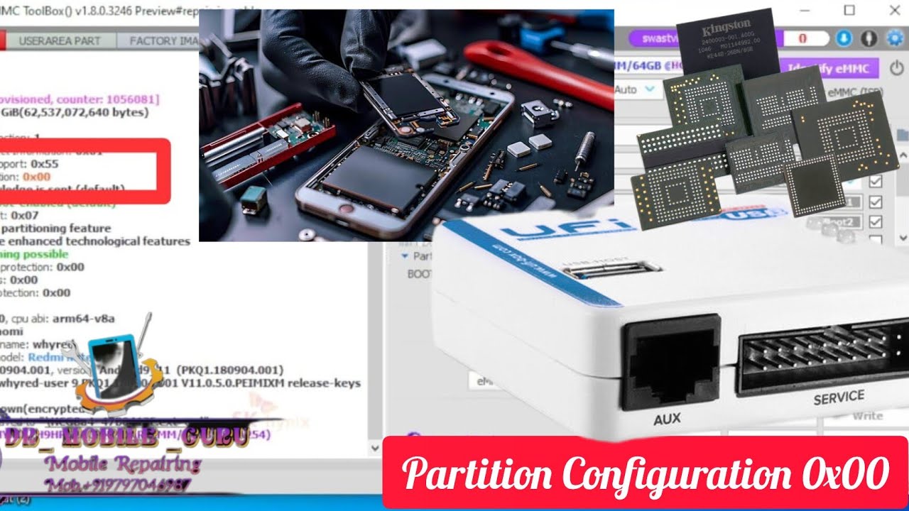 How to partition configuration 0x00 ufi |emmc partition configuration ...