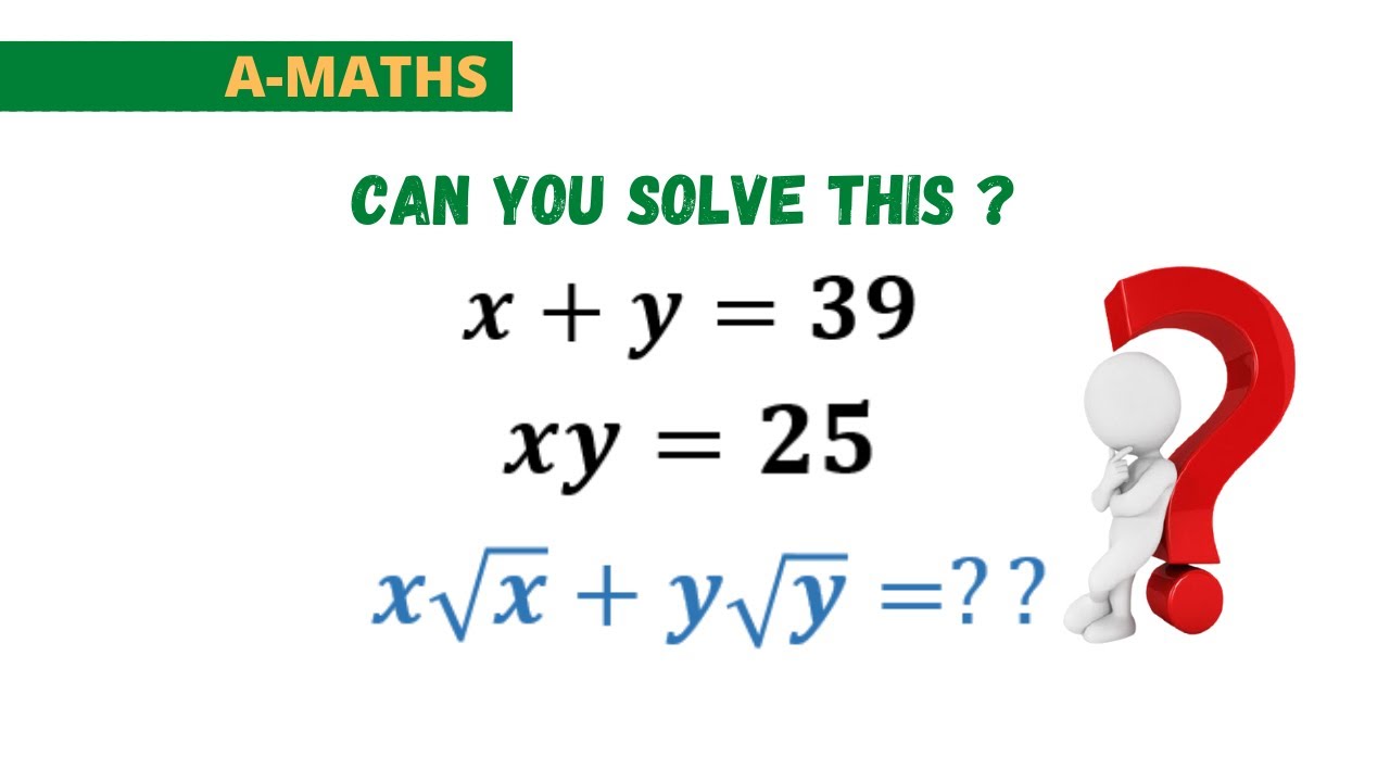 Olympiad Mathematics | Solve by x and y | Math Olympiad Preparation | A ...