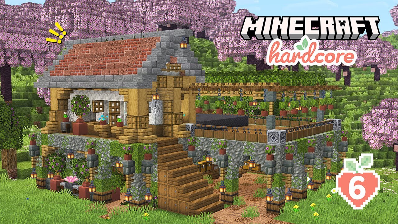 Building a Cottagecore Mud Farm in Minecraft Hardcore #6 - YouTube