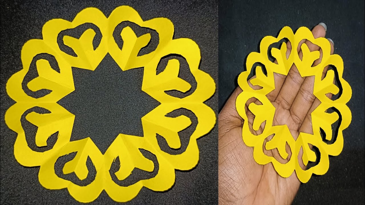 Beautiful paper cutting ️ design/paper cut/origami - YouTube