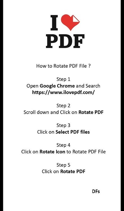 How to rotate PDF file ? #PDF - YouTube